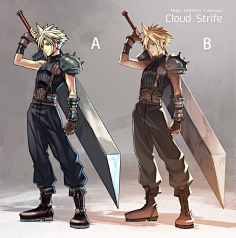 FF7，克劳德-花瓣网|陪你做生活的设计师 | 「FINAL FANTASY XV」卡牌
