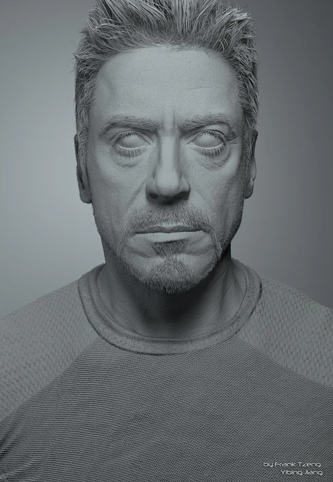 Realistic CG portrait of Robert Downey Jr ( Ironman ), Frank Tzeng : Hi ...