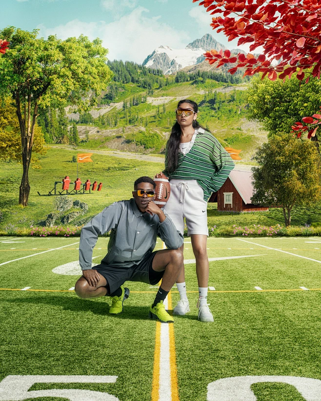 Nike photo ad campaign justin bettman photographer surreal camp nike-花瓣网