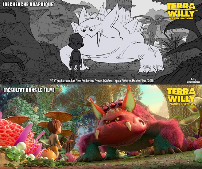 Mon travail sur le film "Terra Willy" de TAT Productions-花瓣网
