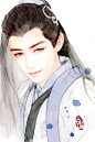 古风唯美男子原画古风耽美人物原画来自cgbook.cn (1520)