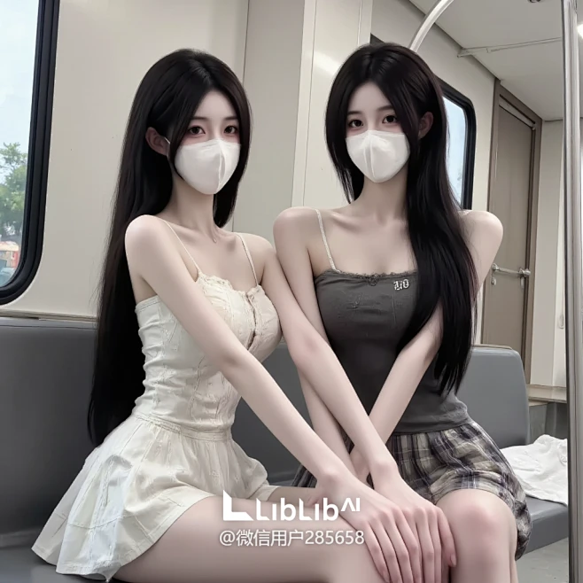 f1.口罩女抖音爆款.-LoRA-kitty-LiblibAI图片_顶图片素材-花瓣网