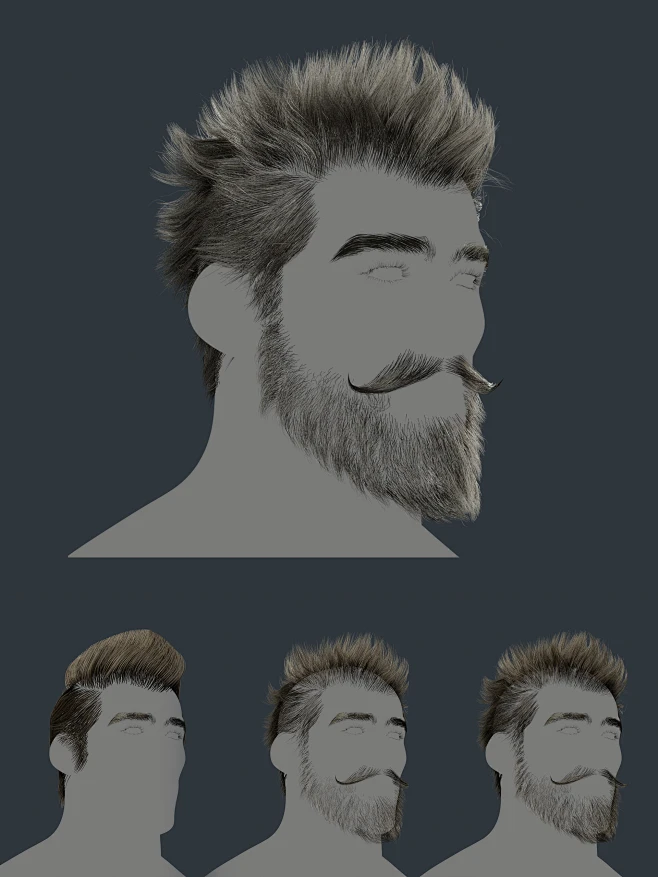 XGen Hair Practice-花瓣网