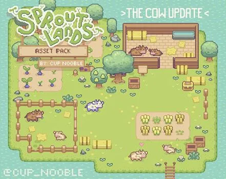 8 Bit Map for Sprouts Lands | Upcoming Mobile Game-花瓣网