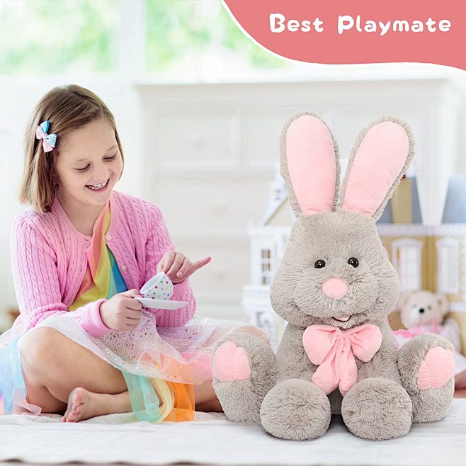 Amazon.com: MorisMos Giant Bunny Stuffed Animal-31.5" Large Stuffed ...