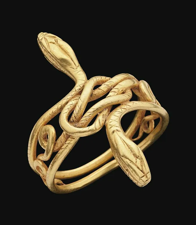 Unique Handmade Snake-shaped Jewelry, Luxury Gold Snake-shaped Jewelry ...
