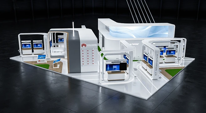 Huawei Booth - Cairo ICT 2022 " Approved Design " :: Behance-花瓣网