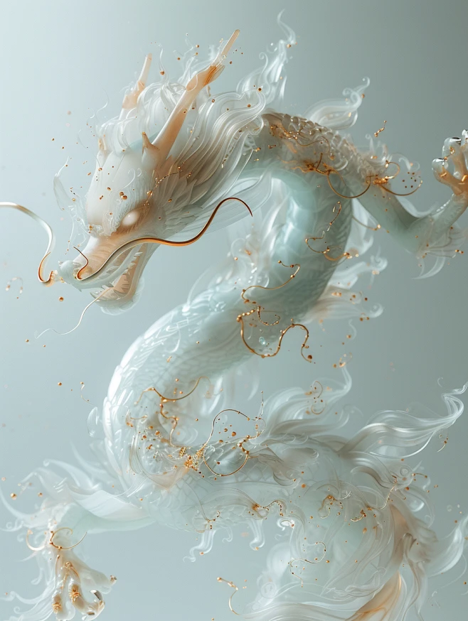 lukfook_Vista_microscopic_model_transparent_crystal_dragon_Chin ...