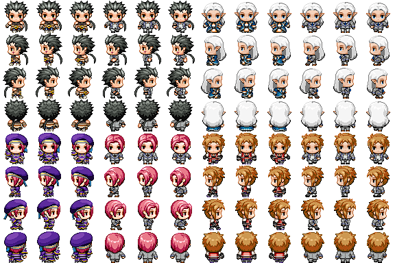 像素画高级教程：RPGMaker角色自制方法 – 教你画像素画