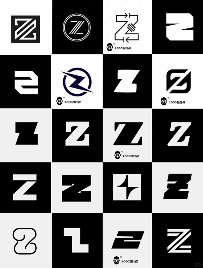 灵感采集⭐300个字母Z元素图形logo设计分享_9_设计叔logo设计_来自小红书网页版