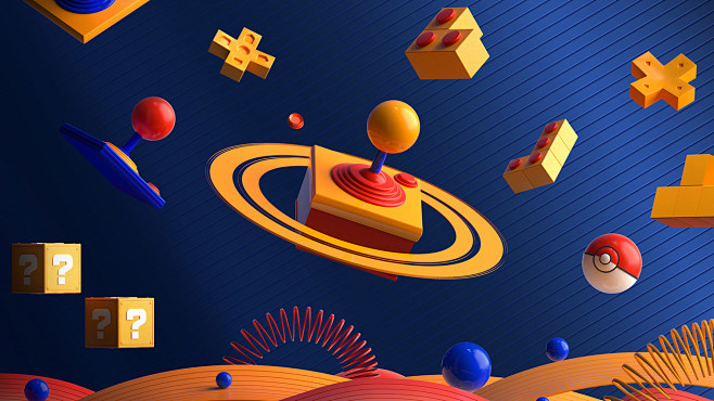 c4d kv 主视觉 活动