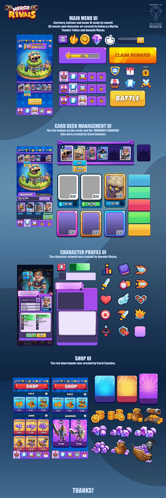 Merge Rivals UI-花瓣网