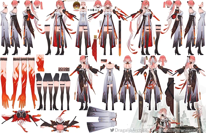 Changli Model References by DragaliaArchive-花瓣网