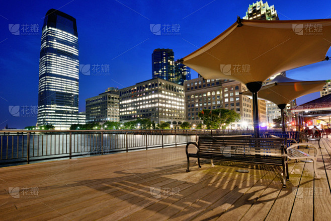 码头,哈德逊河,新的,美国中大西洋地区,水平画幅,夜晚,旅行者,户外,滨水,纽约