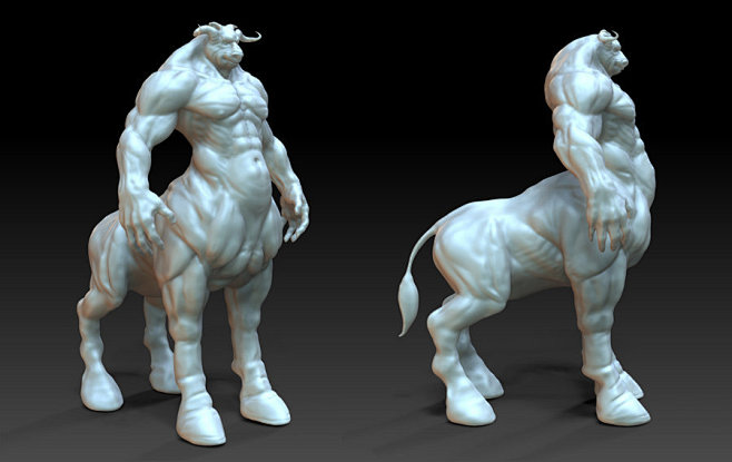Mino/Centaur, RAMI RAMAHI : This is a concept I came up with in my free time. a breed ...