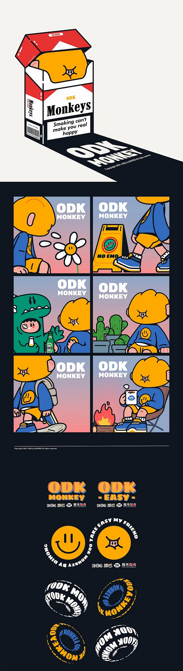 ODK MONKEY | 暖雀网-吉祥物设计/ip设计/卡通人物/卡通形象设计/卡通品牌设计平台-花瓣网