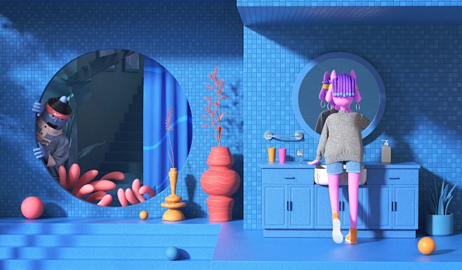 献给所有情侣_拾伍_三维/C4D图片-致设计图片_三维插画图片素材-花瓣网