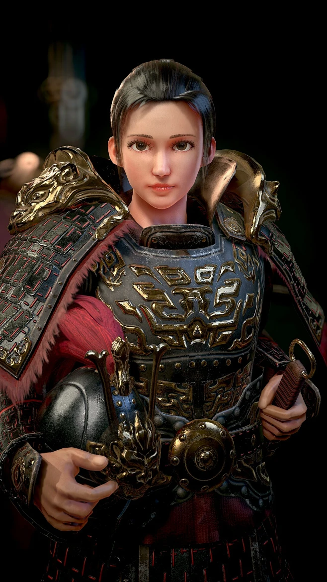 Chinese general Different styles of rendering-花瓣网