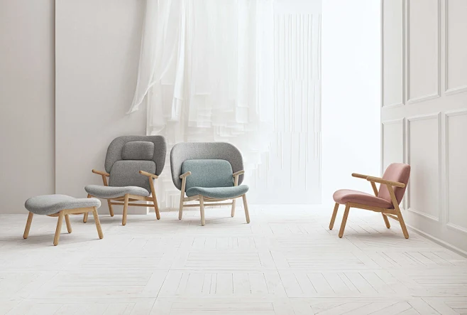 COSH series of armchairs for Bolia.com : With its refined, geometric ...
