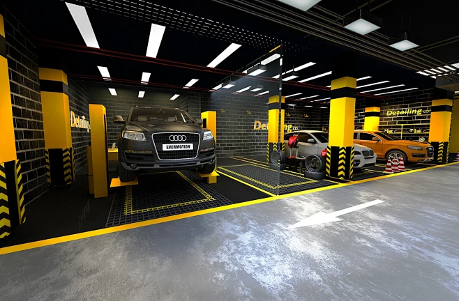 Car care center design 2019-花瓣网