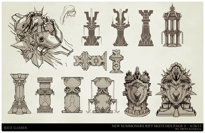 League of Legends, Summoners Rift update Architecture concept art ...