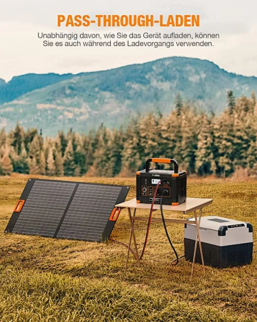Tragbare Powerstation 1000W 999Wh Solargenerator, 10-Anschlüsse Mobile Stromerzeuger für Draußen ...