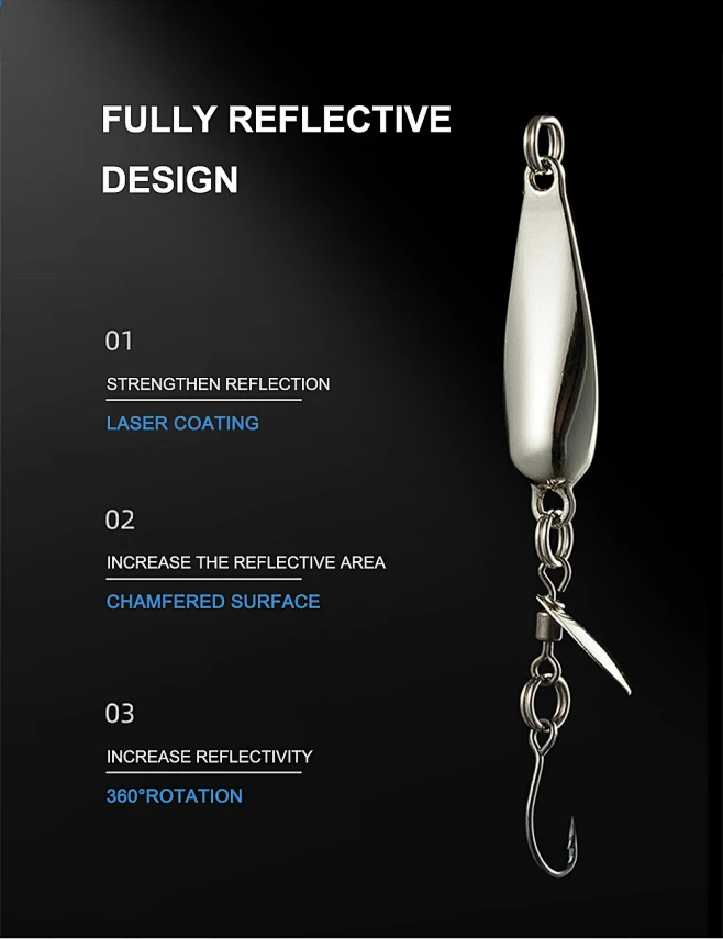 Rts Gold Silver Bladed Bait Metal Spoon Spinner Fishing Lures - Buy ...