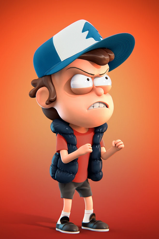Dipper Pines, Yury Muzyrya : A quick tribute to the "Gravity Falls ...