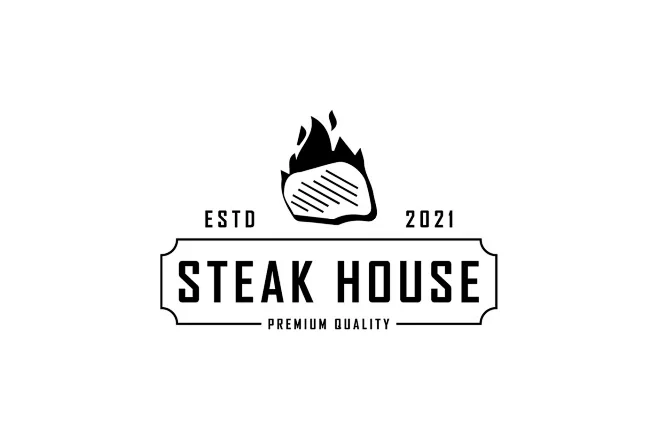 brand identity design Food meat resturent logo steak Steak House steak ...