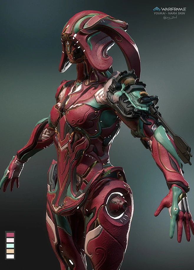 Warframe - Ivara Youkai, Alessandro Sarritzu : Alternate skin + brand new helmet for the ...