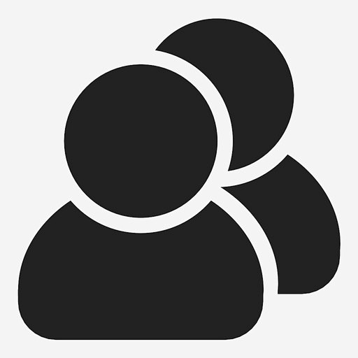 用户二人图标_88ICON https://88icon.com 用户 二 人 头 朋友 社区 身体 邀请朋友