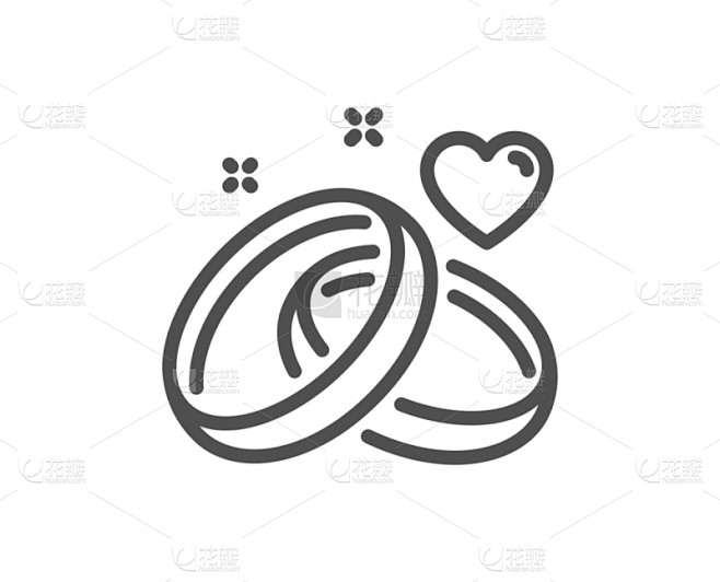 婚姻,婚礼,矢量,标志,戒指,浪漫,线图标,蜜月,符号,订婚