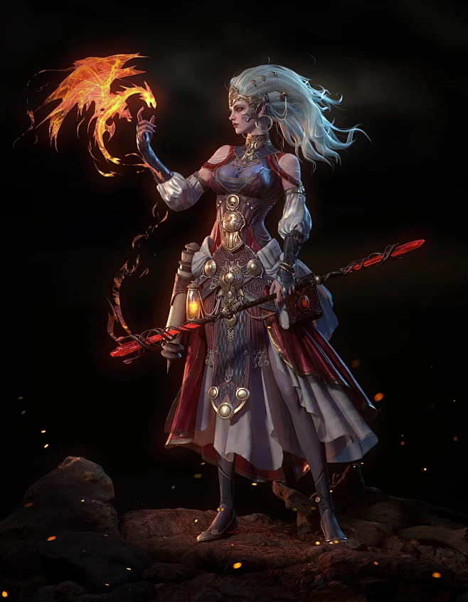 WHITE-FLAME-花瓣网