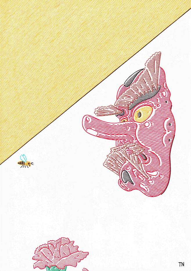 Drawing graphic japan painting stippling takashinakamura ILLUSTRATION ...