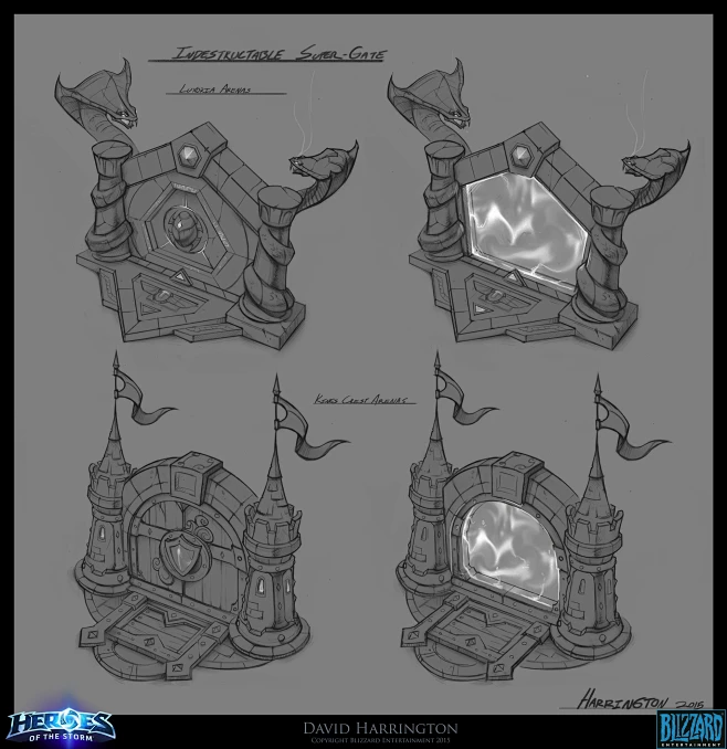 Heroes Of The Storm - Towers Of Doom Barn Concept, David Harrington ...