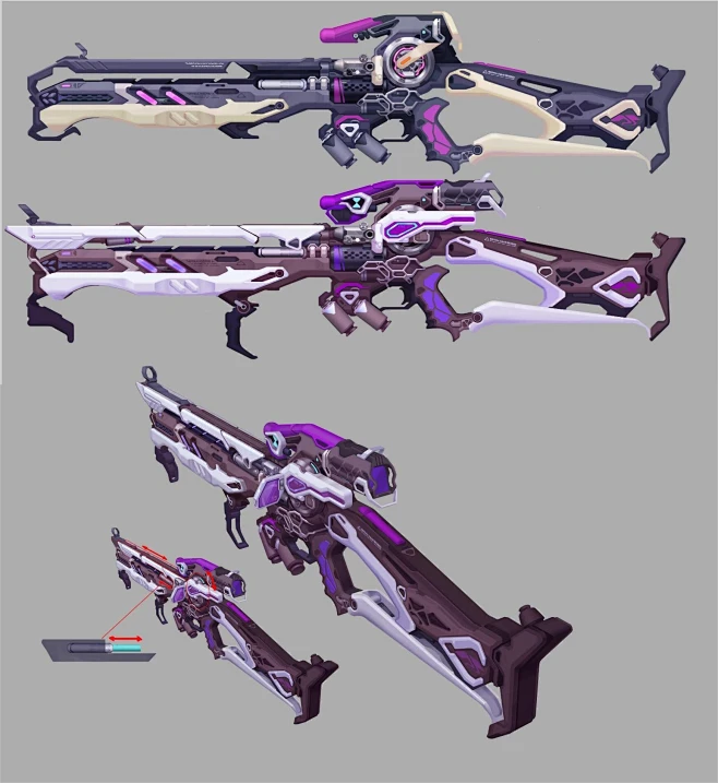 2D Weapons-Stylized/Sci-Fi-花瓣网