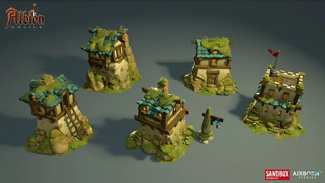 Albion Online : Swamp 3d Highlands buildings and props, Airborn Studios ...