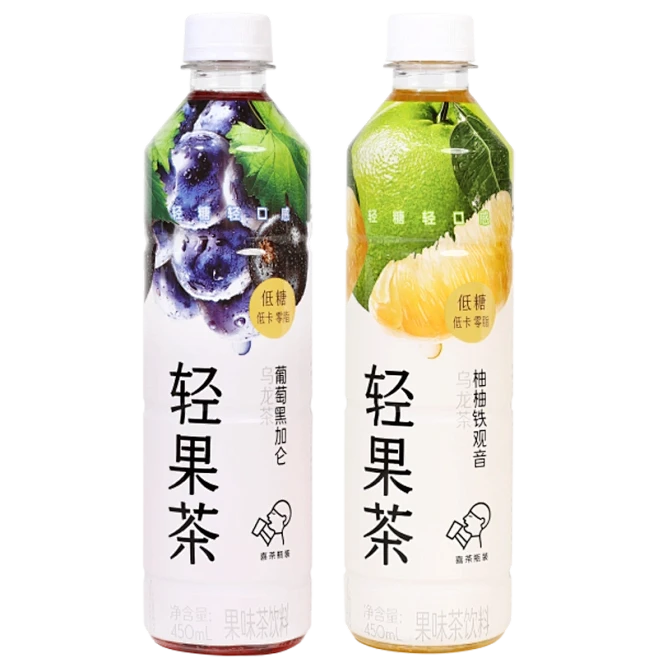 【会员专享】喜茶轻果茶低糖低卡0脂果味茶饮料450ml*4瓶-tmall.com天猫-花瓣网
