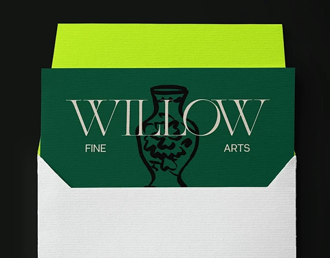 Willow Fine Arts | Brand Identity-花瓣网