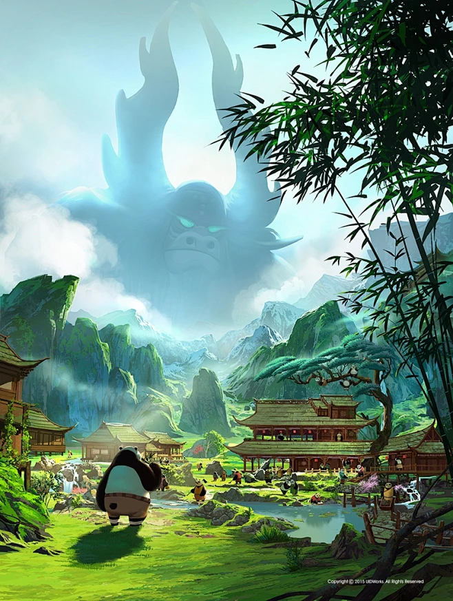 草原场景原画草地场景来自cgbook.cn (803)-花瓣网