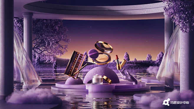 电商主KV三维渲染/3C/化妆品_姚捷_【68Design】-花瓣网