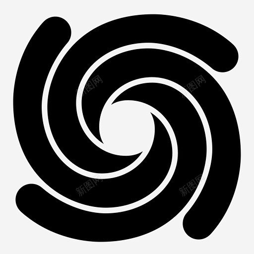 螺旋形旋风式龙卷风图标 icon 标识 标志 UI图标 设计图片 免费下载 页面网页 平面电商 创意素材