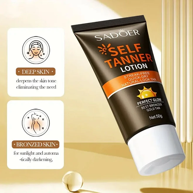 50g self tanner lotion sunless tanning lotion bronze tanning cream suitable for body and face 1-花瓣网