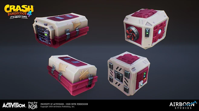 Crash Bandicoot 4 - Props and Environment work-花瓣网