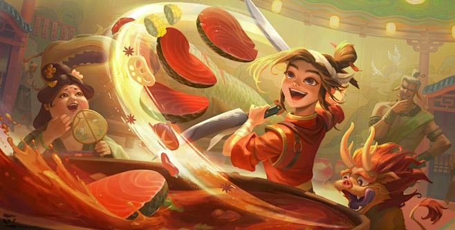 cooking scene-花瓣网