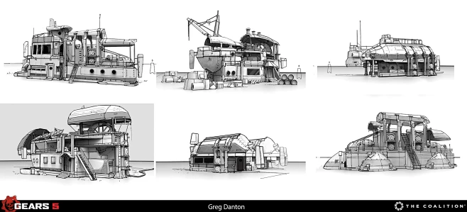 Gears 5 - Riftworm exploration, Greg Danton : Art Direction: Aryan ...