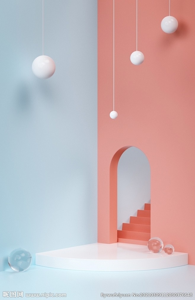 @--纯图-- 大促 年中 双十一C4D建模背景 场景图 狂欢 节日 舞台背景 促销 氛围