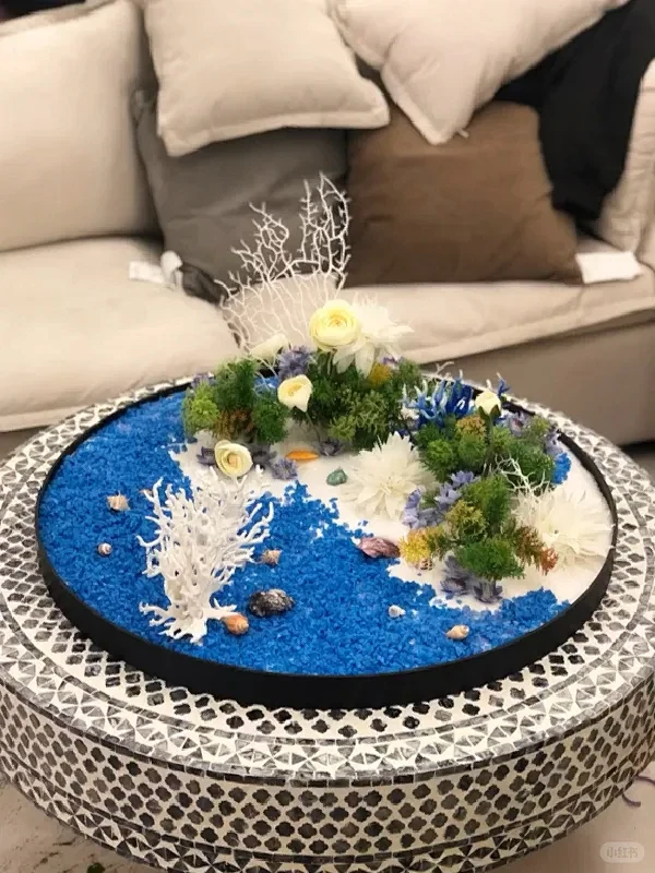 蓝色系创意桌花 海洋 - 小红书搜索-花瓣网