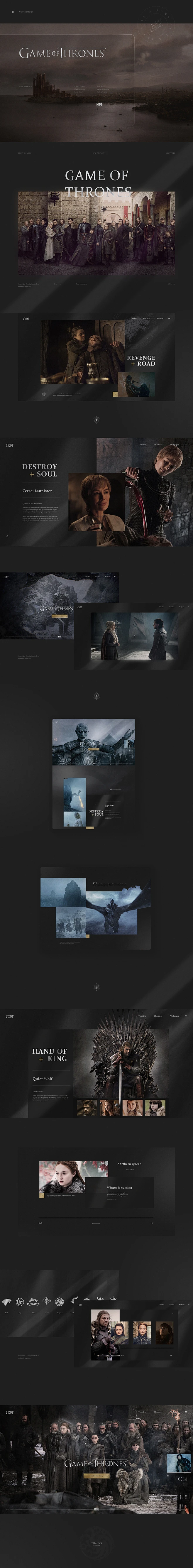 Game of Thrones 权游_邹剑_68Design-花瓣网