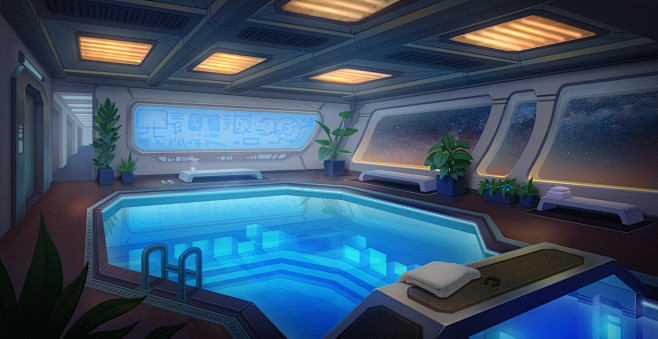 Sci-fi pool